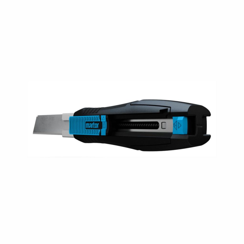Cúter de seguridad Martor Secunorm 380 con hoja retráctil de 8 cm