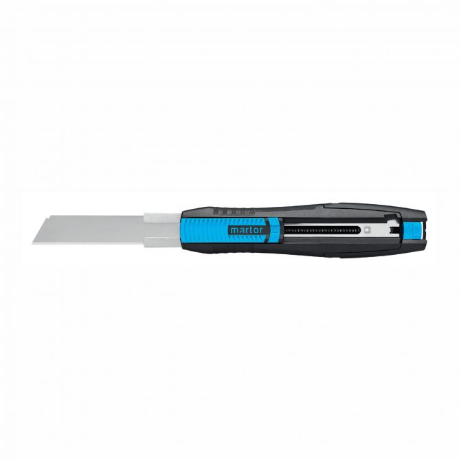 Cúter de seguridad Martor Secunorm 380 con hoja retráctil de 8 cm