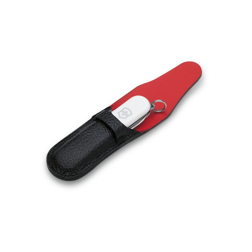 Funda de cuero negro para navajas de Victorinox 4.0636 - Cuchillalia.com