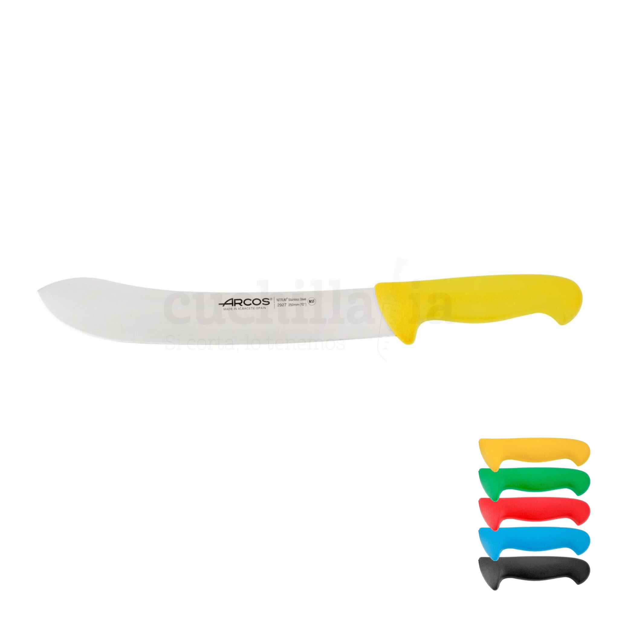 Cuchillo carnicero curvo de 25 cm mango ergonómico Arcos 2927 ...