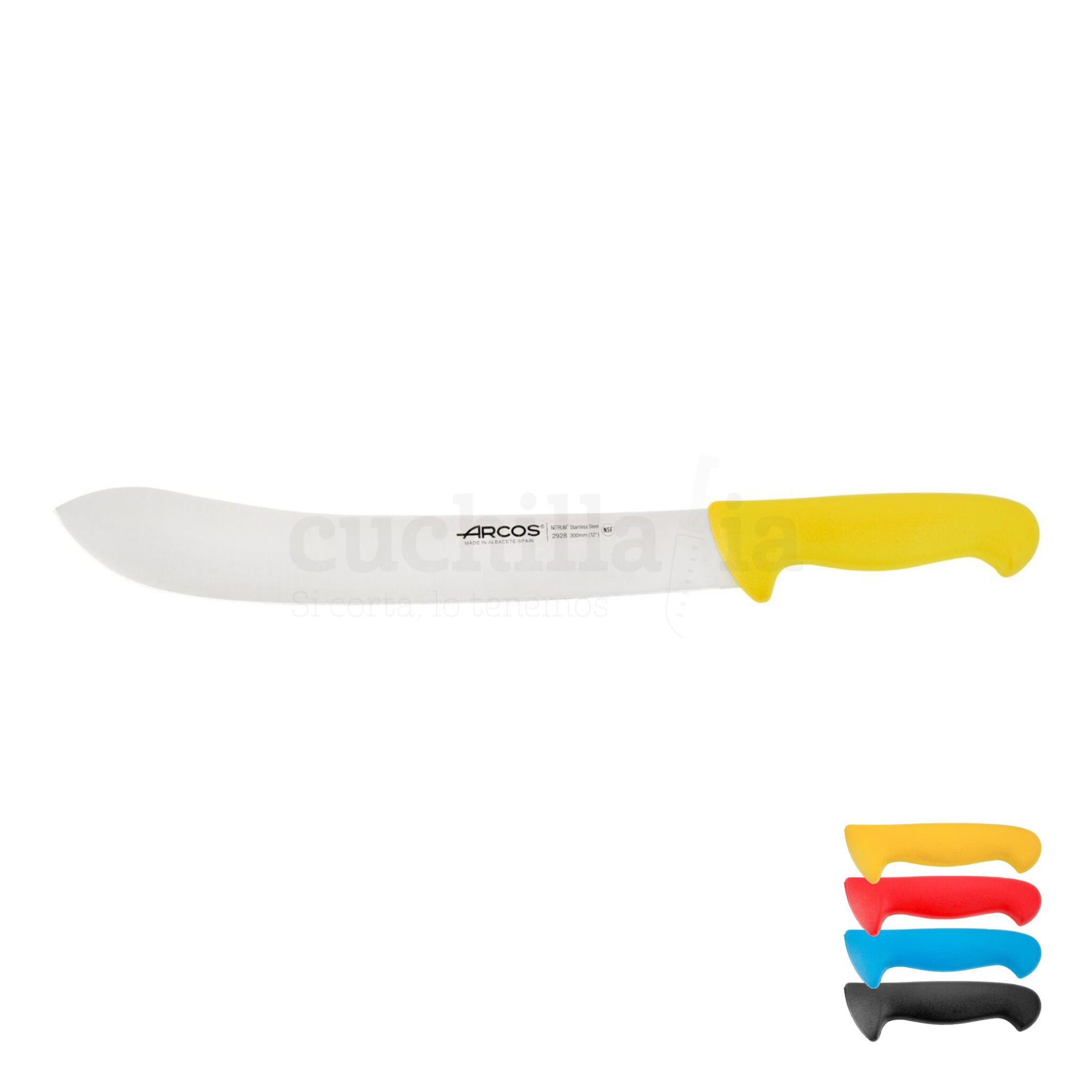 Cuchillo carnicero curvo de 30 mango ergonómico cm Arcos 2928 ...