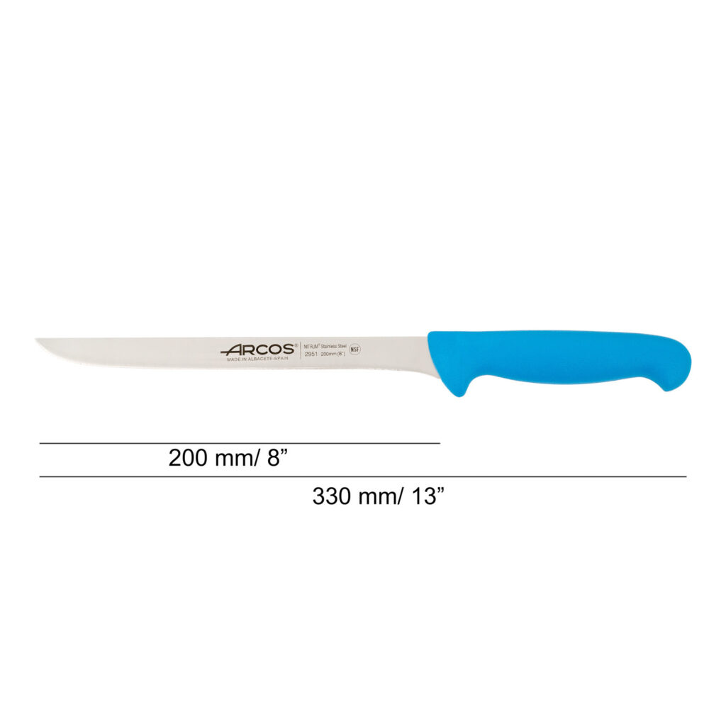 Cuchillo fileteador flexible de 20 cm mango ergonómico Arcos 2951 ...